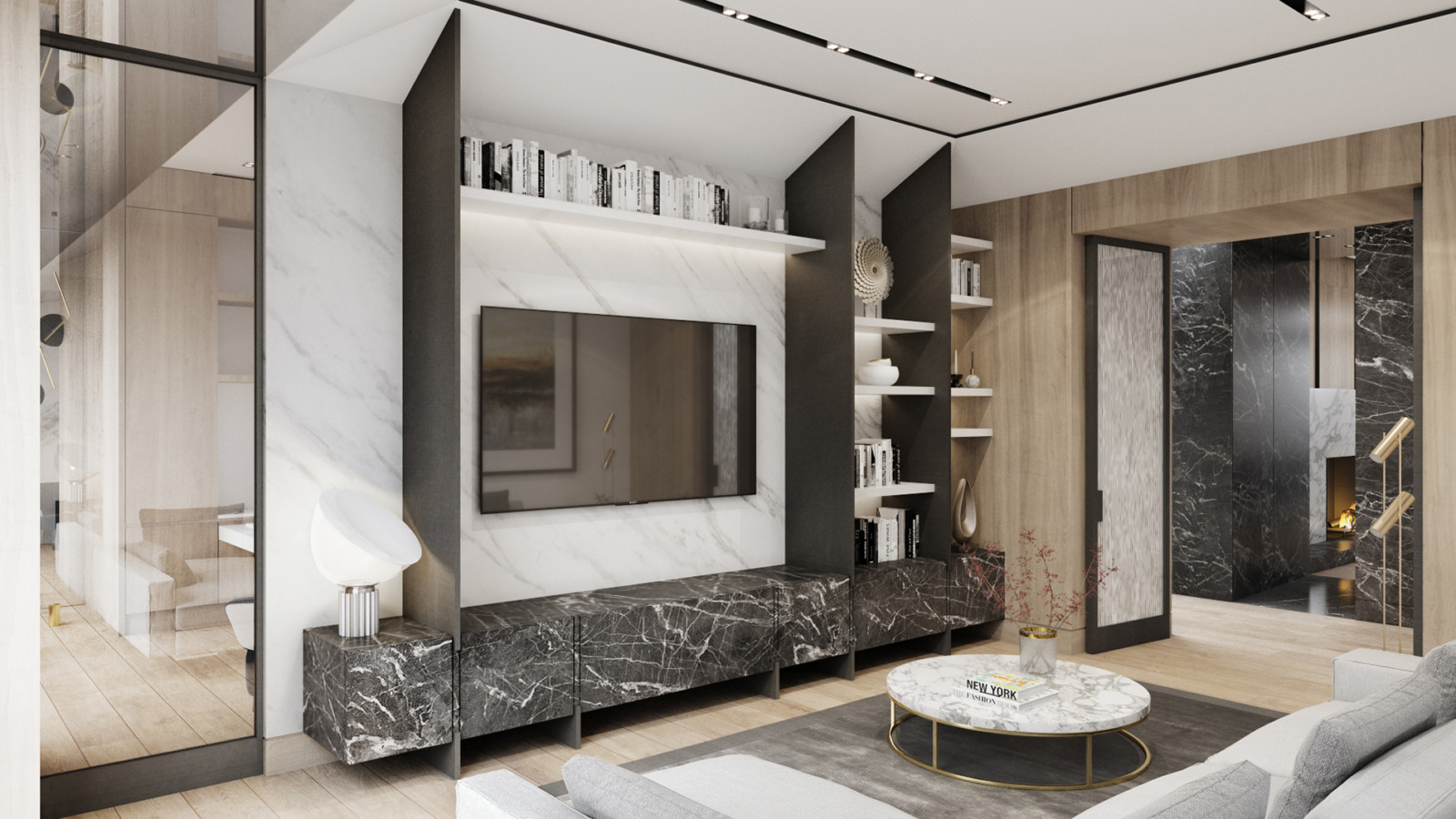 Modern Manse on Central Park South - Workshop/APD